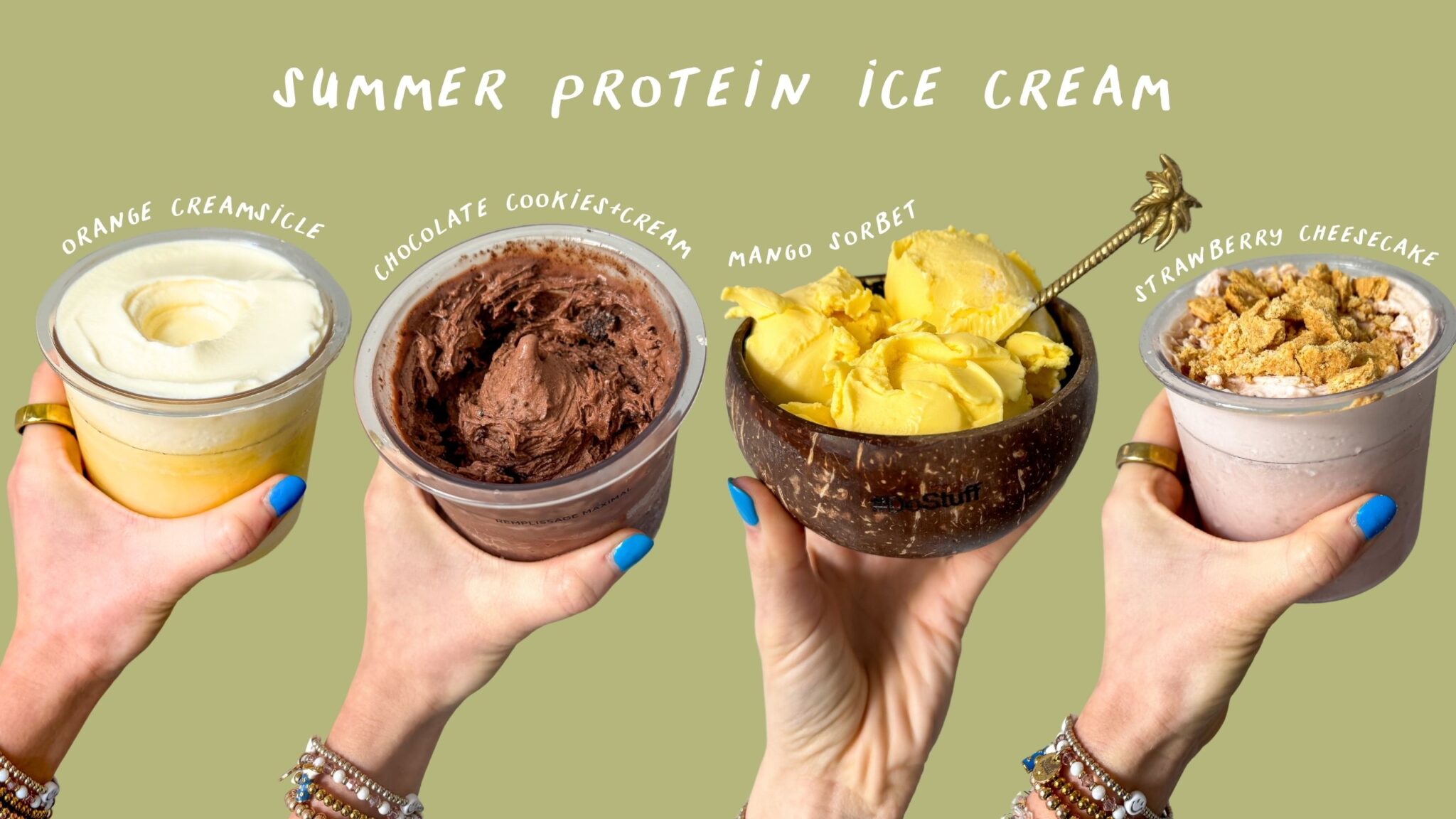 4 Summer Ninja Creami Protein Ice Cream Recipes | Nicole the Nomad