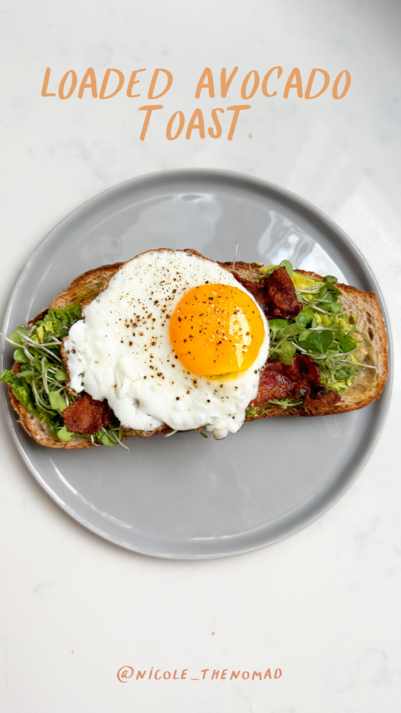 Loaded Avocado Toast | Nicole the Nomad